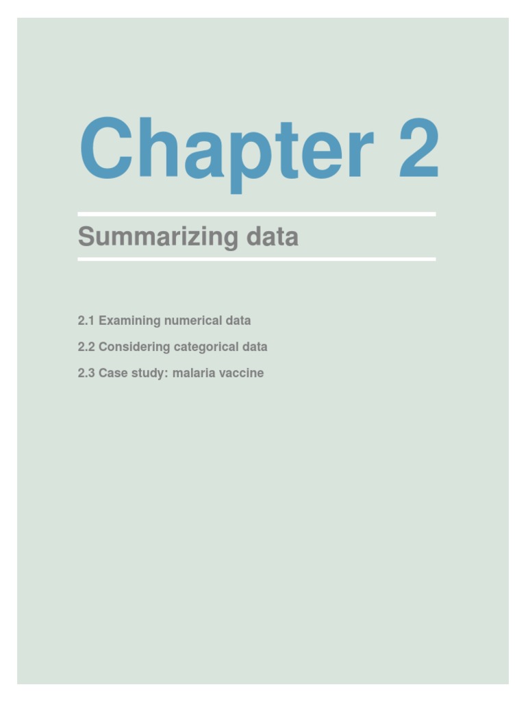 Data Summarization Techniques Explained | PDF | Standard Deviation | Median