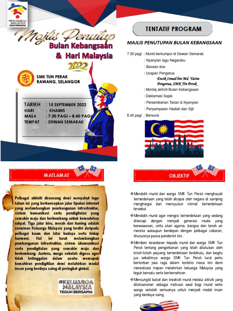 BUKU PROGRAM PENUTUP HARI KEBANGSAAN (Anyflip) | PDF