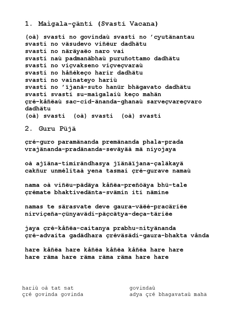 A Collection of Sacred Hymns and Prayers from Vedic and Puranic ...