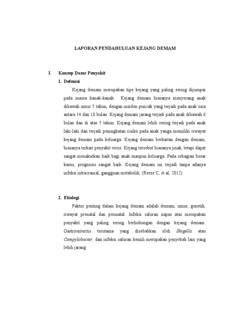 Panduan Lengkap Kejang Demam pada Anak | PDF