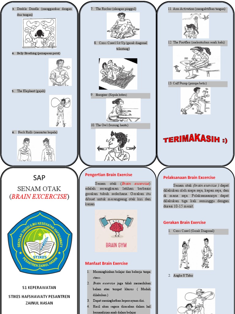 Leaflet Senam Otak | PDF