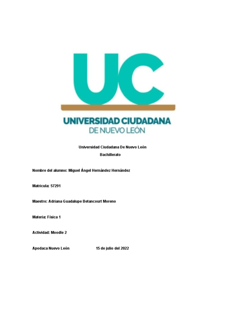 Fisica Moodle 2 | PDF