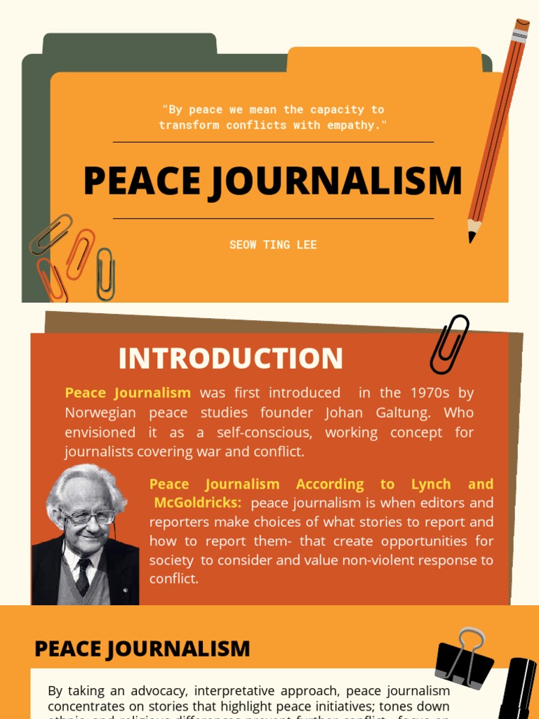 Peace Journalism | PDF | Journalism | Framing (Social Sciences)