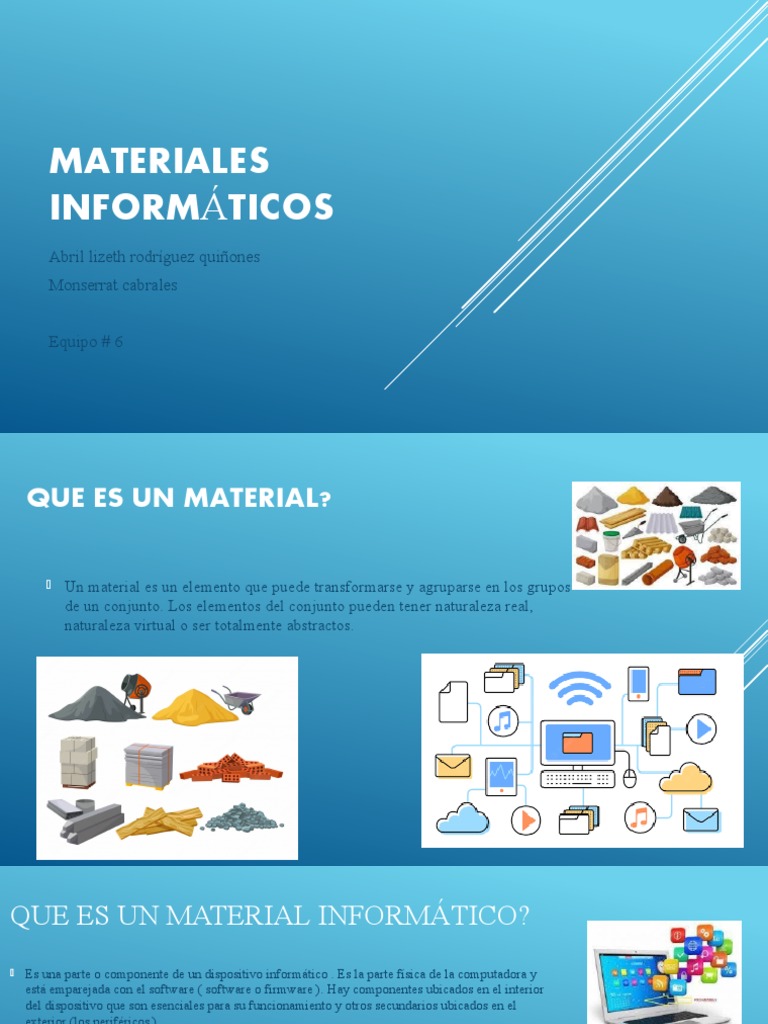 Materiales Informáticos | PDF | Hardware de la computadora ...