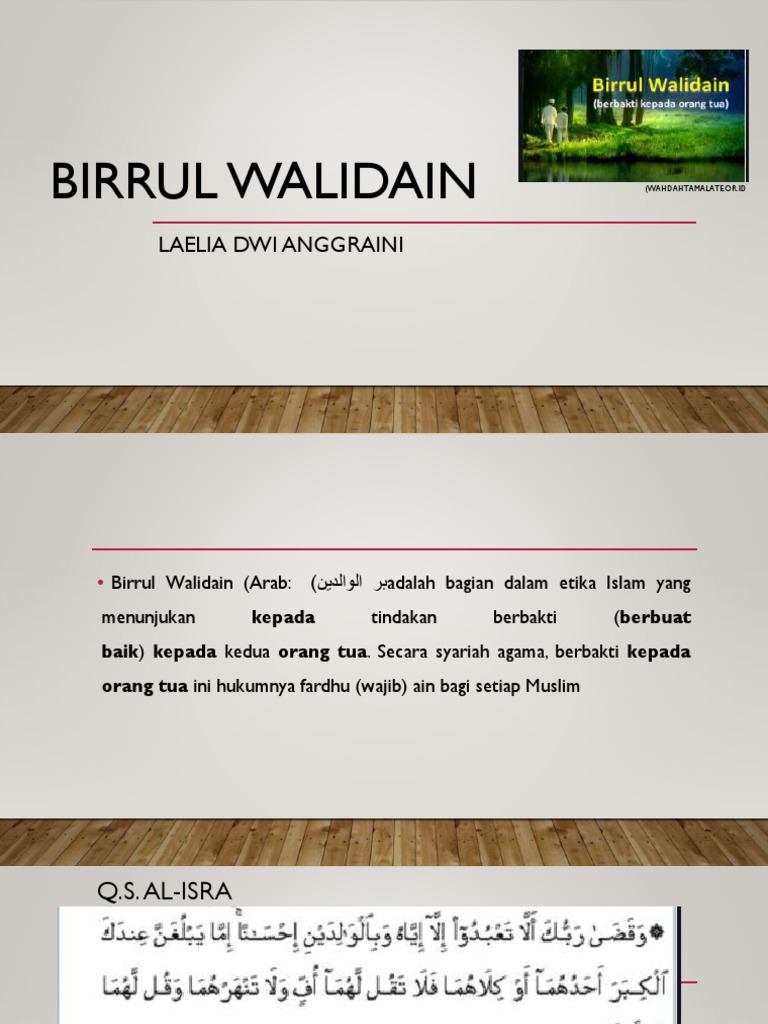 Birrul Walidain | PDF | Agama & Spiritualitas
