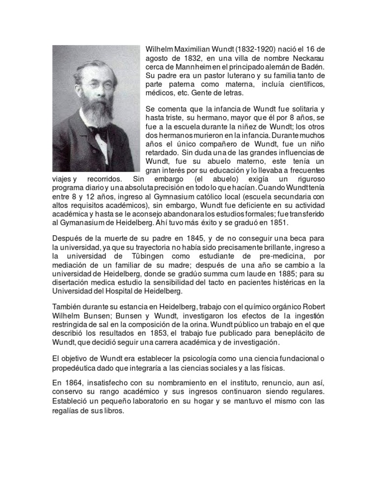 Wilhelm Wundt | PDF | Science