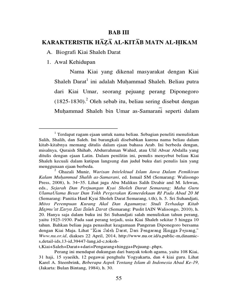 Mbah Kyai Sholeh Darat | PDF