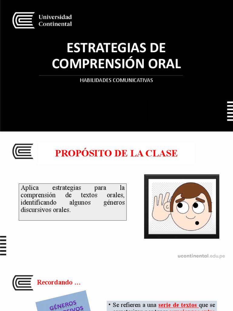Desarrollando habilidades comunicativas para la comprensión de géneros ...