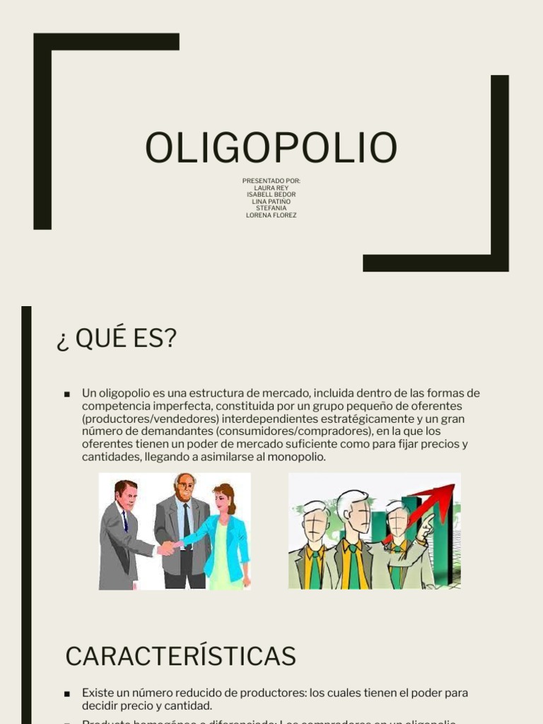 OLIGOPOLIO.pptx | PDF | Oligopolio | Mercado (economía)