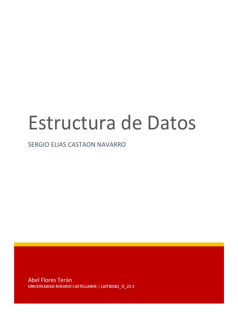 Estructuras de Datos en Programación | PDF | Java (lenguaje de programación) | Tipo de datos