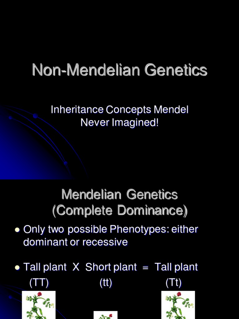 06 Notes Non-Mendelian Genetics Student-1 | PDF | Dominance (Genetics ...