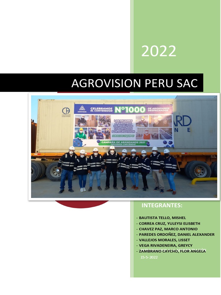 Agrovisión Peru Sac - Documento2 | PDF | Agricultura | normas ...