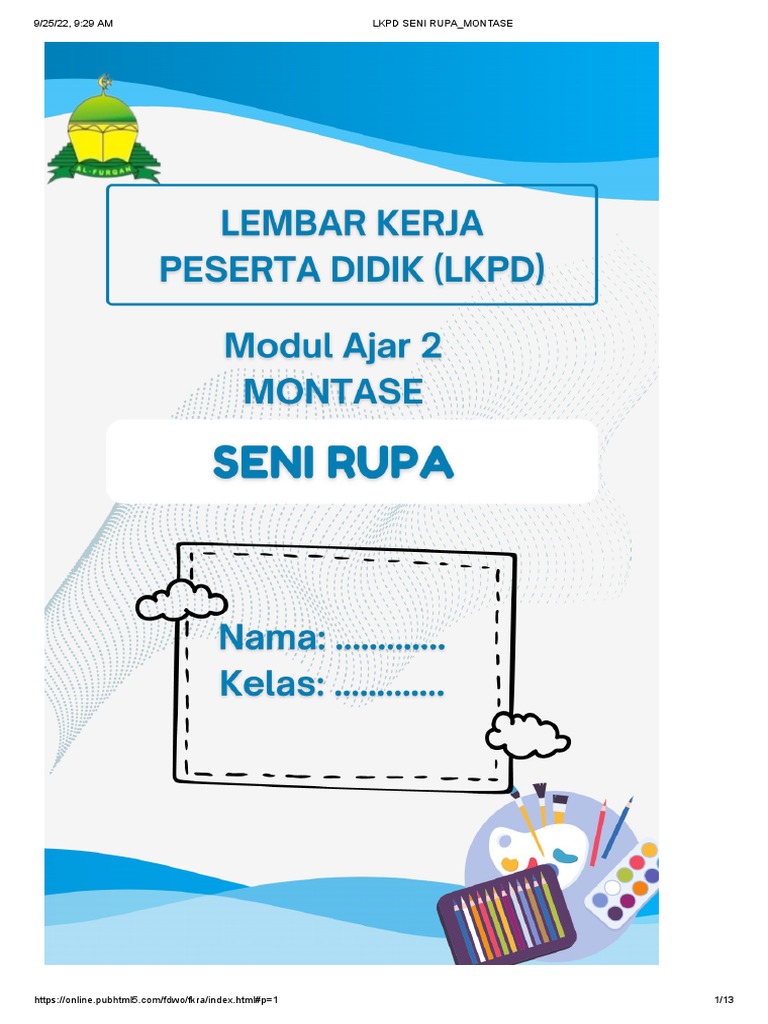 LKPD Seni Rupa - Montase | PDF