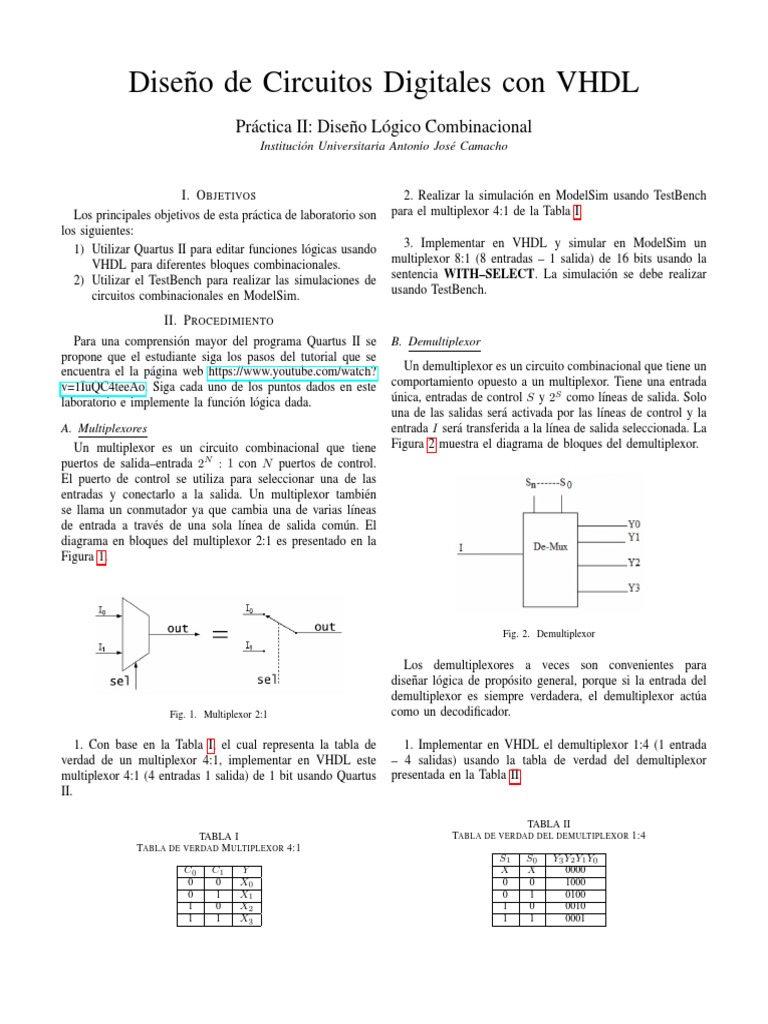 Lab 2 | PDF | Vhdl | Electrónica