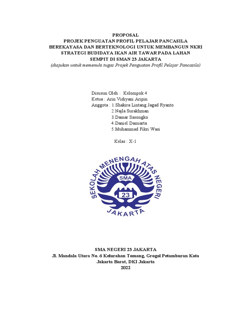 Proposal Project Kelompok 4 Proposal | PDF