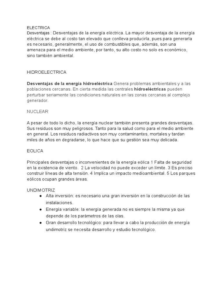 Trabajo de Física | PDF | Hidroelectricidad | Energía eólica