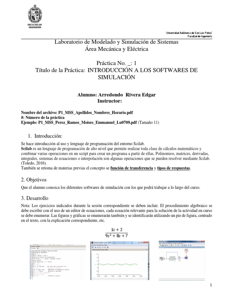 P1 MSS Arredondo Rivera Edgar Ma0708 | PDF | Simulación | Ecuaciones