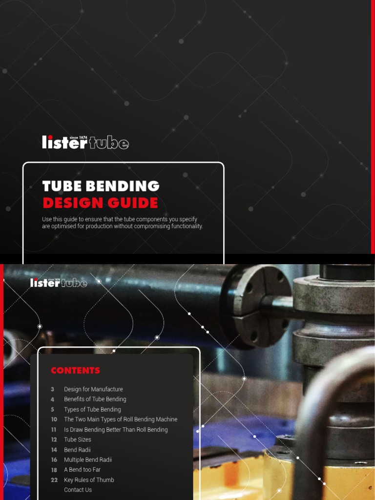 Tube Bending Design Guide 1 | PDF | Pipe (Fluid Conveyance) | Secondary Sector Of The Economy