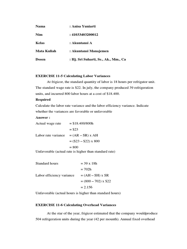 Anisa Yuniarti - 41033403200012 - Akuntansi A - TugasAkmen | PDF | Business | Economies