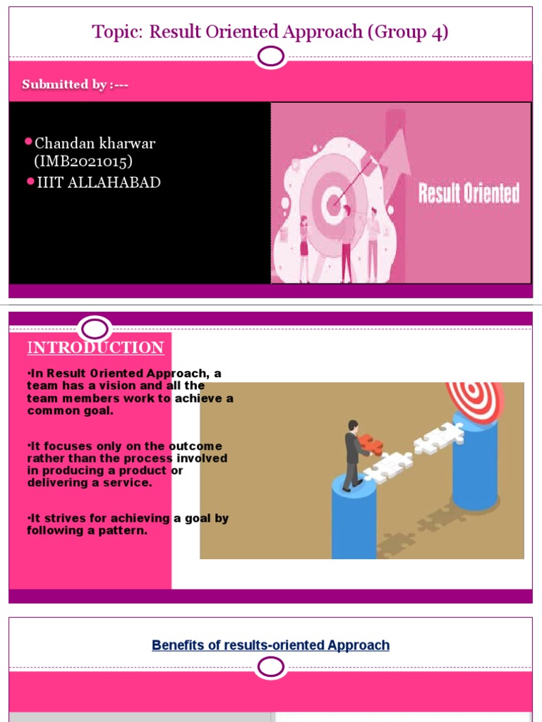 Result Oriented Approch | PDF | Goal | Economies
