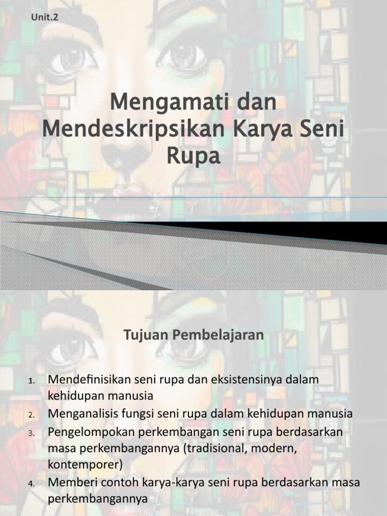 Mengamati Dan Mendeskripsikan Karya Seni Rupa | PDF