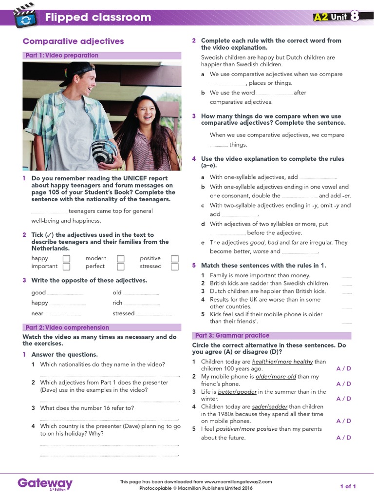 A2 UNIT 8 Flipped Classroom Video Worksheet | PDF | Languages Of Europe | Language Families