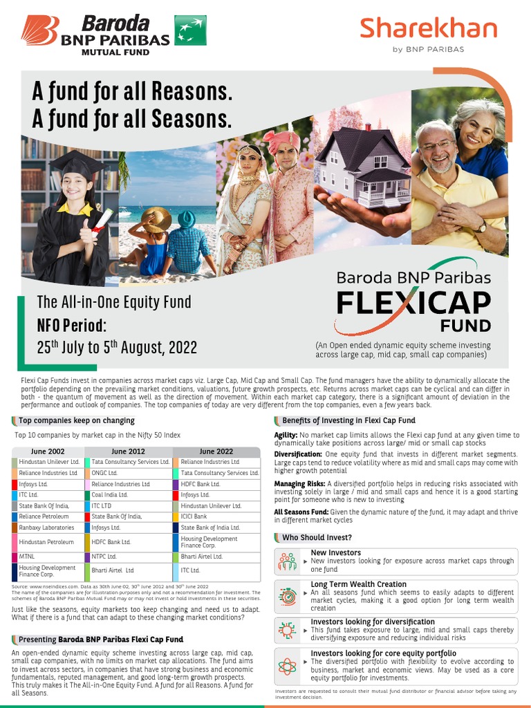 NFO-Baroda BNPP Flexi Cap Fund Leaflet-Sharekhan | PDF | Investing | Investment Management