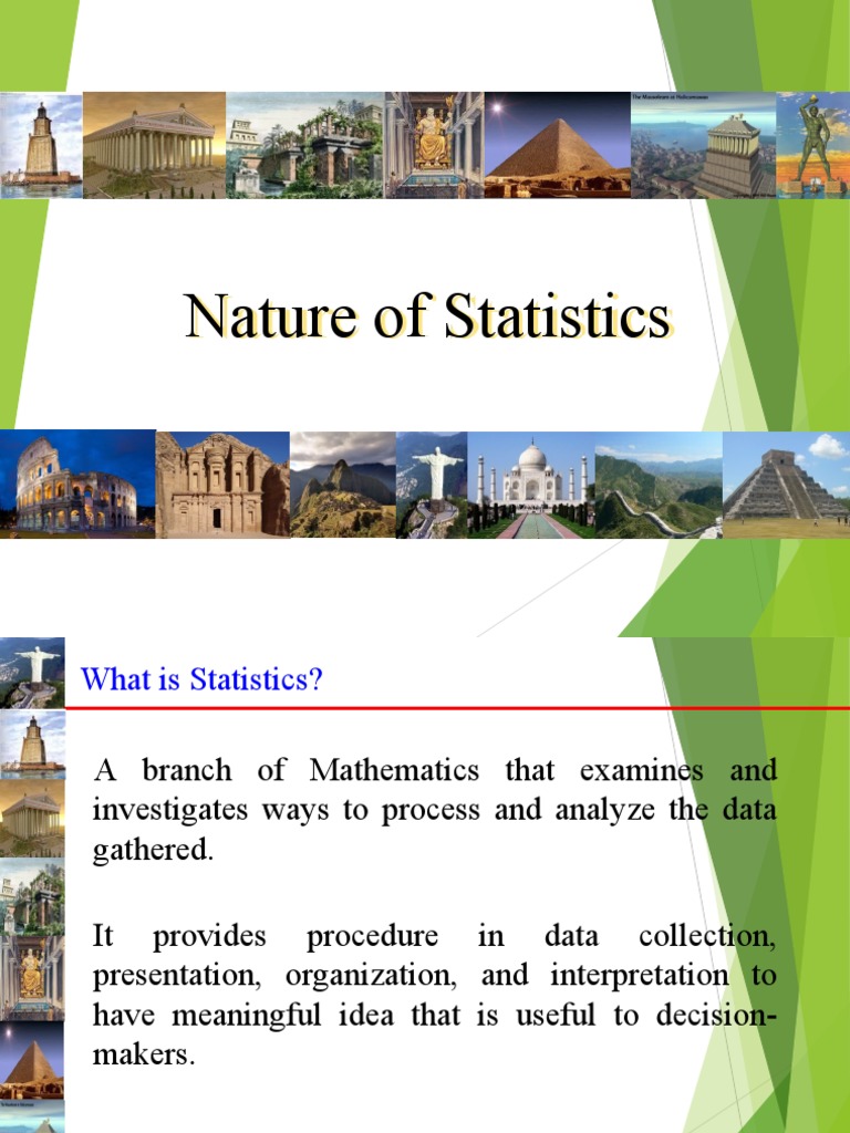 Lesson 1 Nature-of-Statistics | PDF | Statistics | Sampling (Statistics)