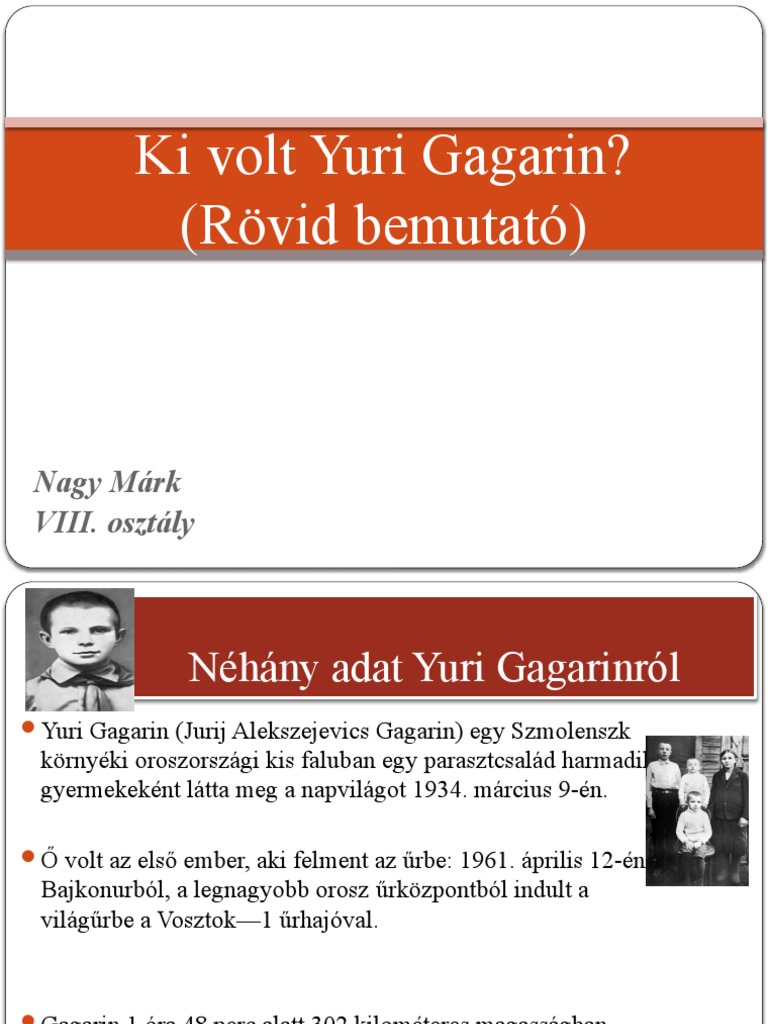 Ki Volt Yuri Gagarin | PDF