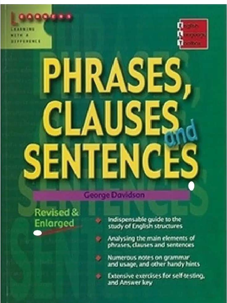 PDF Phrases Clauses and Sentences George Davidson Compress | PDF
