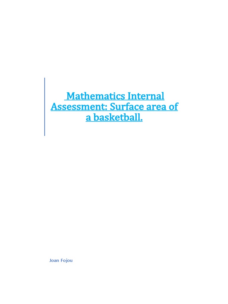 Joan Maths Ia Pdf Integral Area