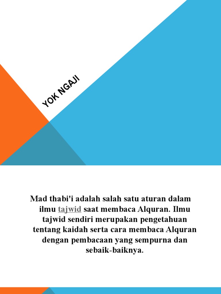 Materi Mad Thabii | PDF