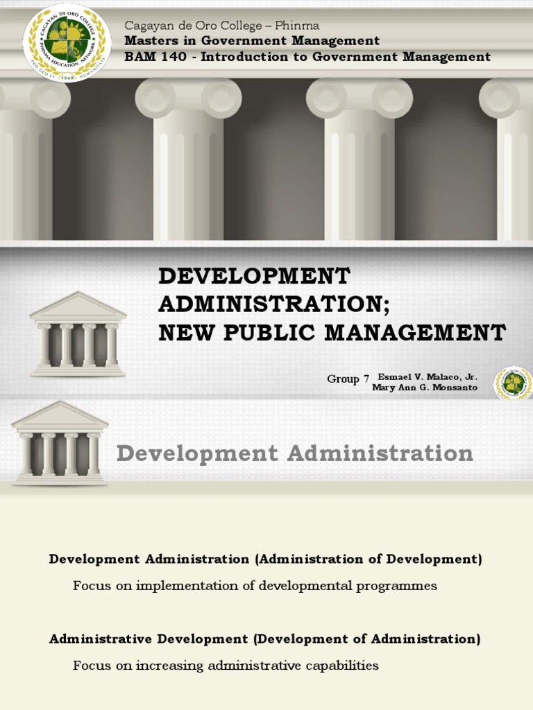New Public Management in Development Administration | PDF ...