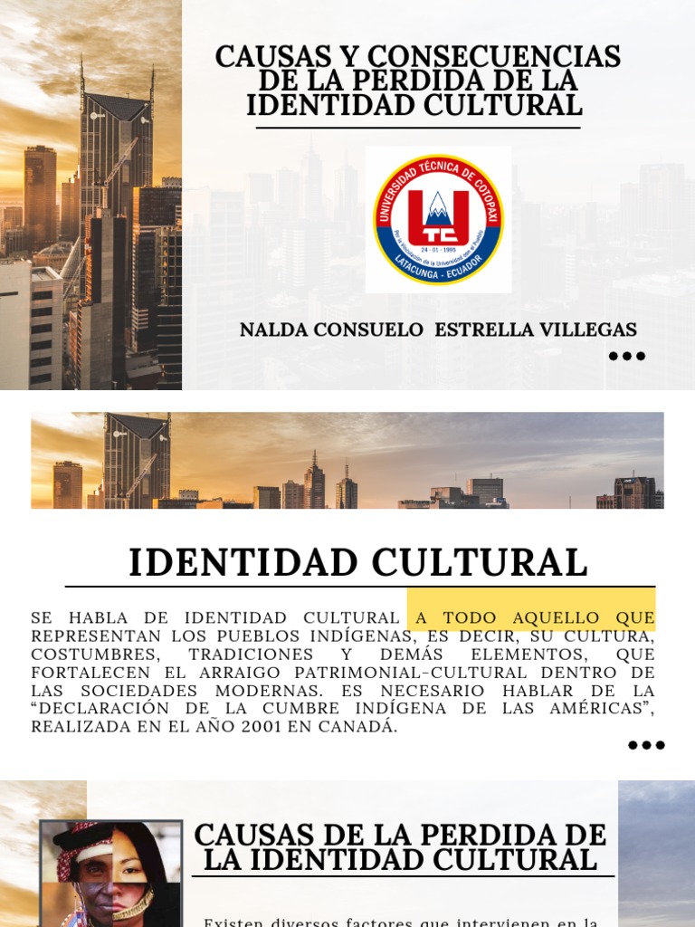 Perdida de La Identidad Cultural | PDF | Tradiciones | Sociedad