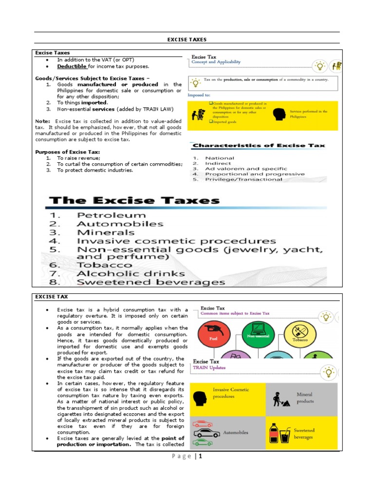 Excise Tax | PDF | Taxes | Excise