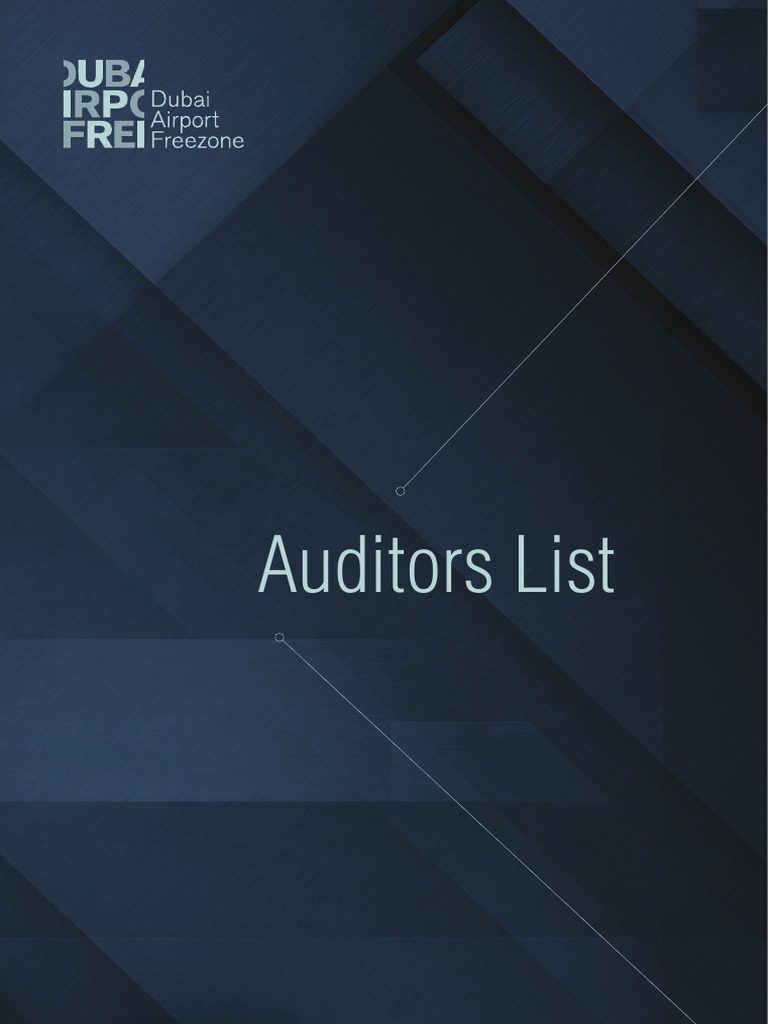 DAFZA Auditors List | PDF | Dubai | United Arab Emirates