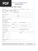 Hotel Check-In Form Template | PDF