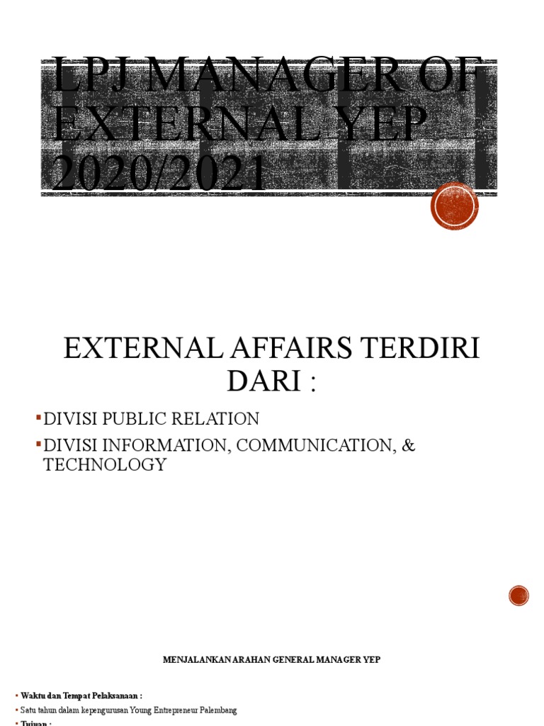 LAPORAN PERTANGGUNGJAWABAN KOORDINATOR INFORMATION, COMMUNICATION ...