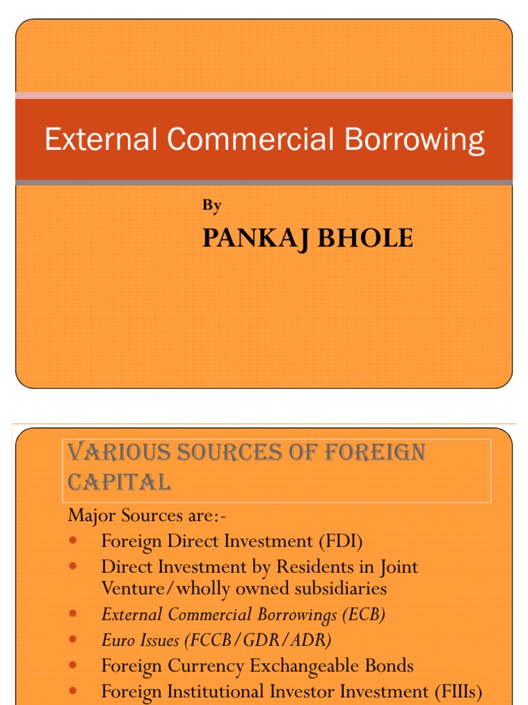 External Commercial Borrowing (ECB) | PDF