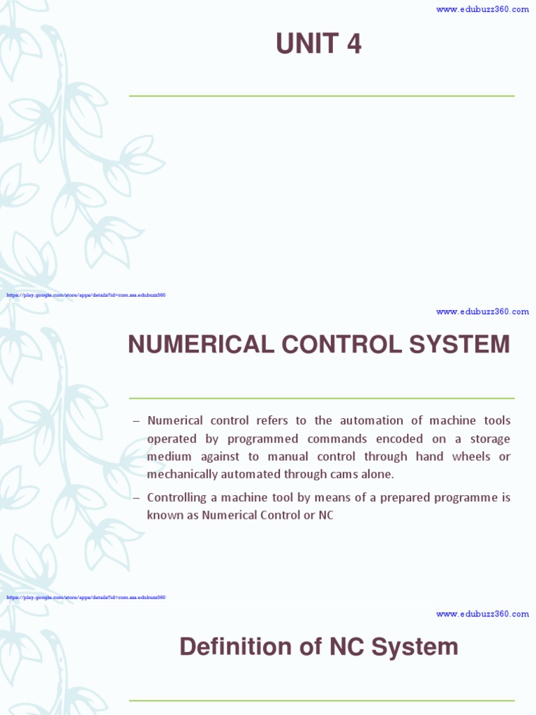 Understanding Numerical Control Systems | PDF | Numerical Control | Machining