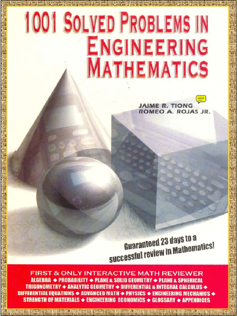 1001 Solve Problems in Engineering Mathematics | PDF