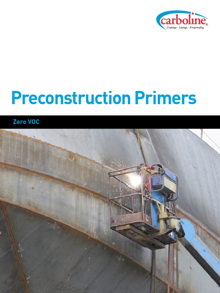 Preconstruction Primers Brochure - 0516 | PDF | Corrosion | Materials