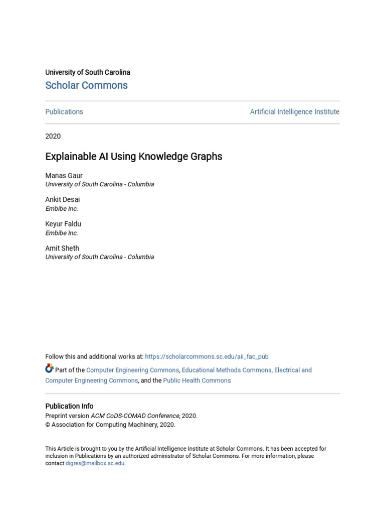 Explainable AI Using Knowledge Graphs | PDF | Artificial Intelligence ...