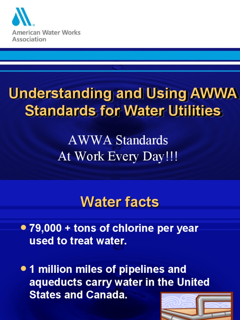 AWWA Standards Overview for Utilities | PDF | Pipe (Fluid Conveyance)