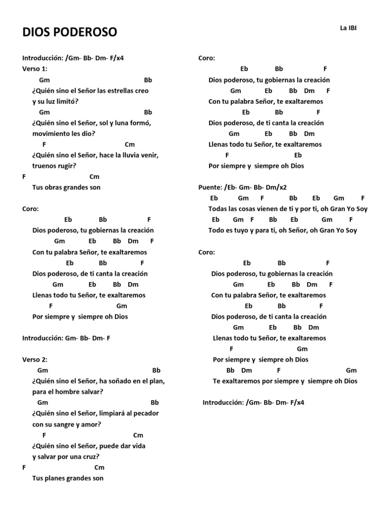 Dios Poderoso | PDF