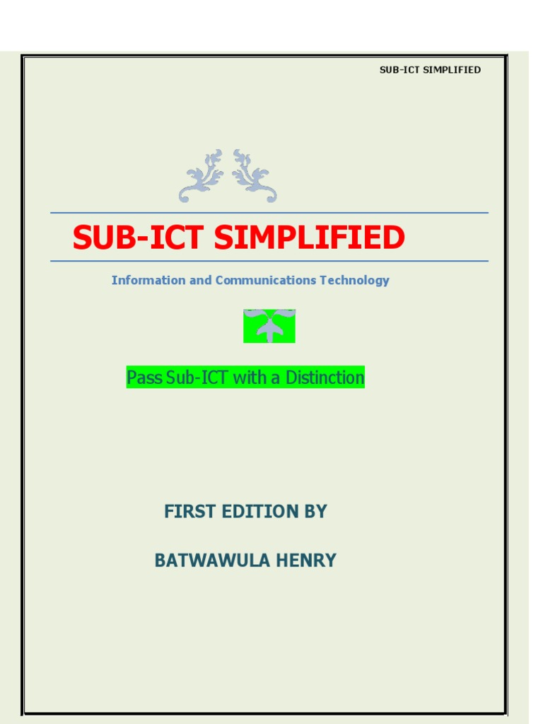 ICT THEORY NOTES 2022editted | PDF | Art | Computers