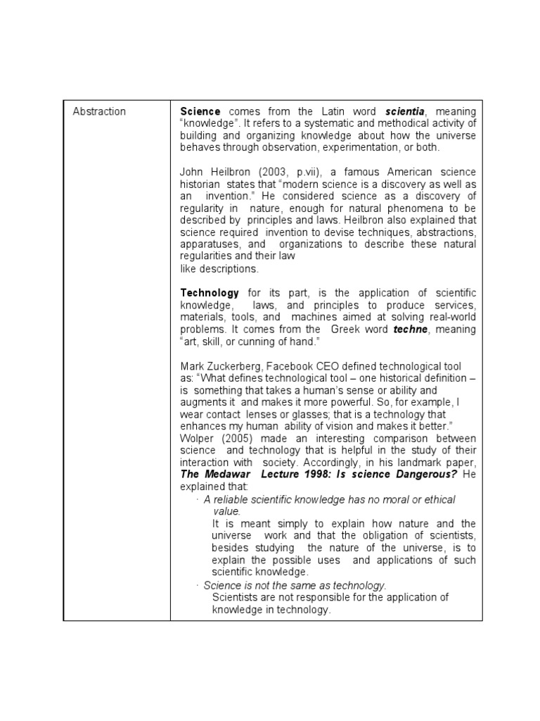 Science Comes From The Latin Word Scientia, Meaning | PDF | Science ...