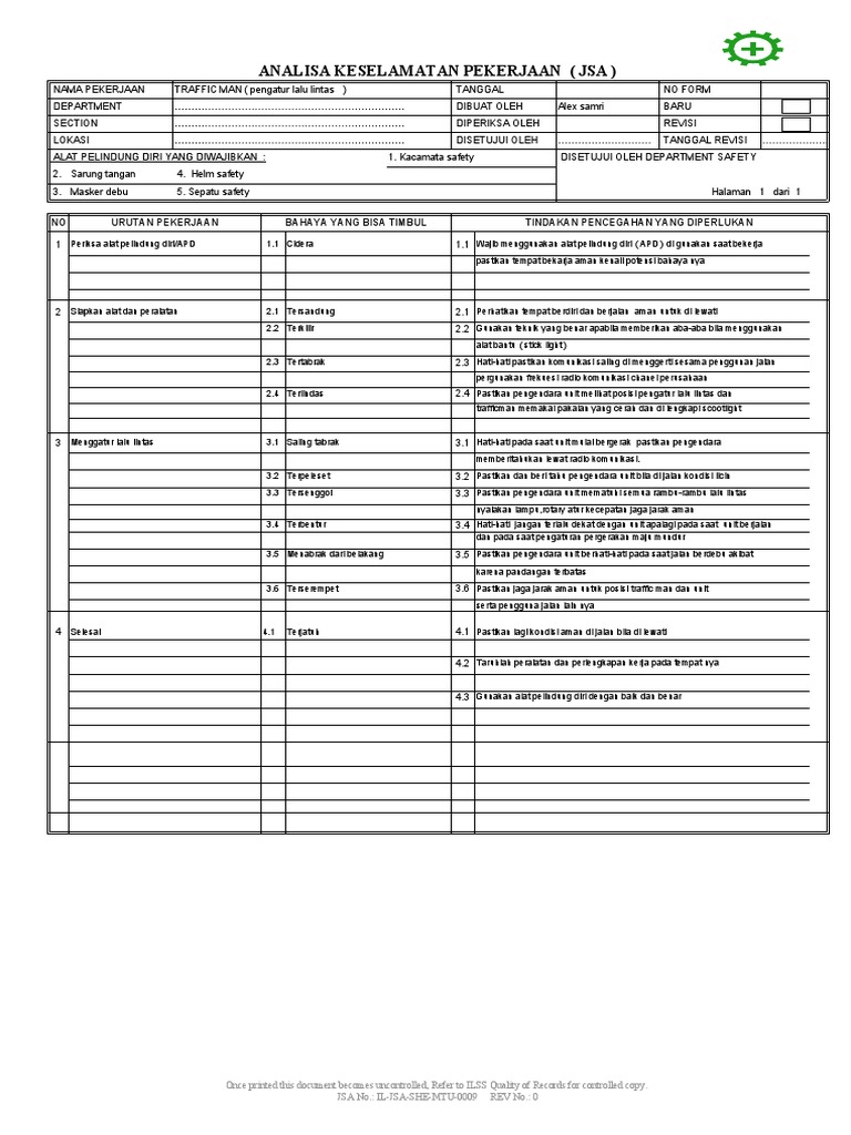 Jsa Traffic Man | PDF
