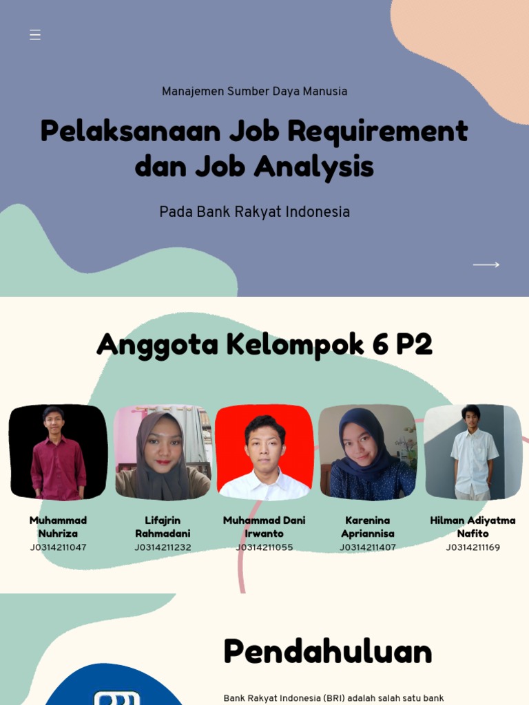 Analisis dan Persyaratan Kerja di BRI | PDF | Karier & Perkembangan