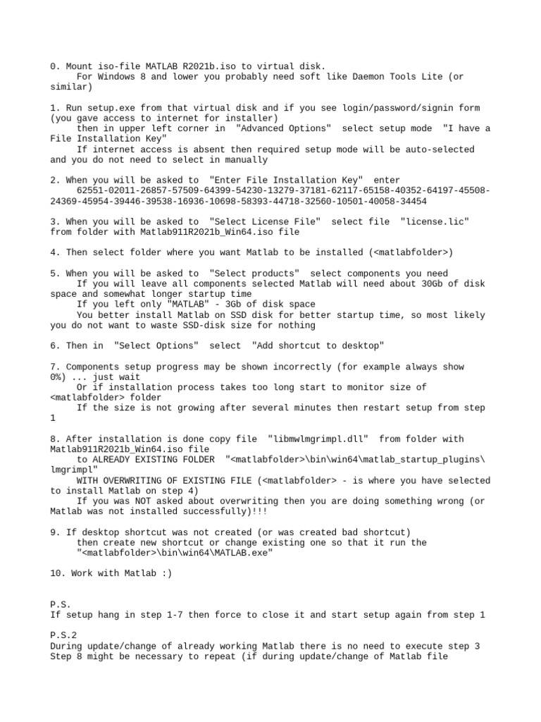 Documentation | PDF | Computer File | Installation (Computer Programs)